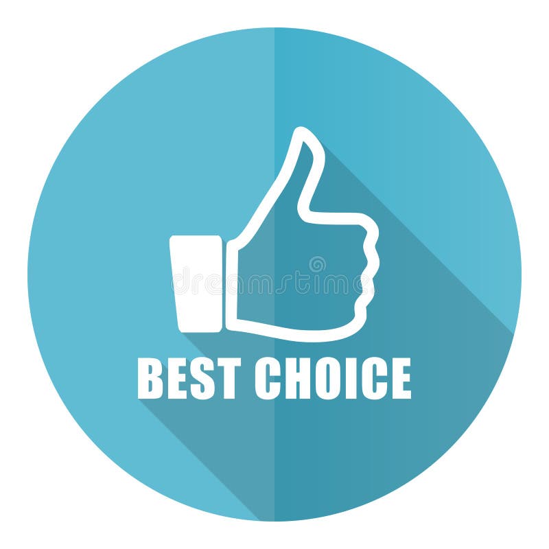 Best Choice Icon Set, Flat Design Vector Illustration in 6 Colors ...