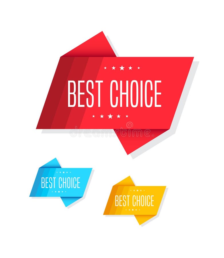 Best Choice Tags Set stock illustration. Illustration of choice - 263607823