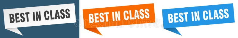 Best in Class Banner. Best in Class Speech Bubble Label Set Stock ...