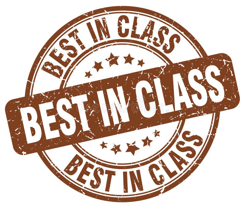 Best in Class Brown Grunge Round Vintage Stamp Stock Vector ...