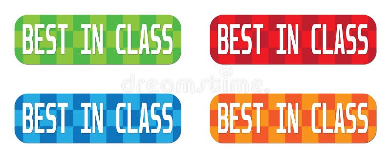 BEST in CLASS Text, on Round Simple Stamp Sign. Stock Illustration ...
