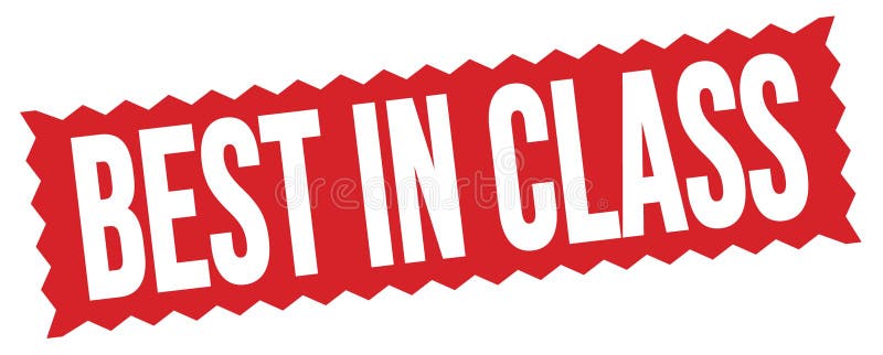 BEST in CLASS Text Written on Red Stamp Sign Stock Illustration ...
