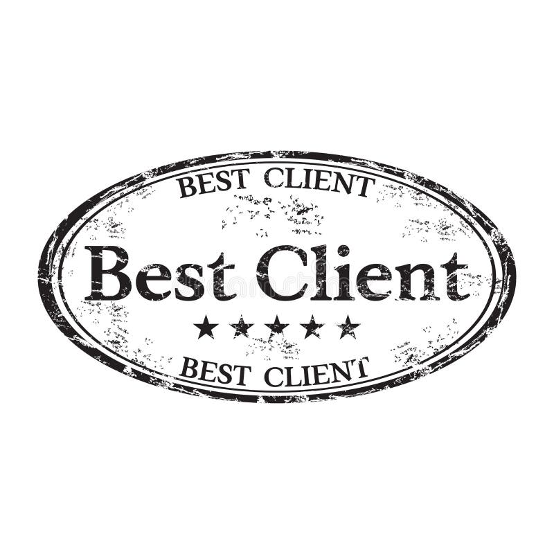Best Client Grunge Rubber Stamp Stock Vector - Illustration of grunge ...