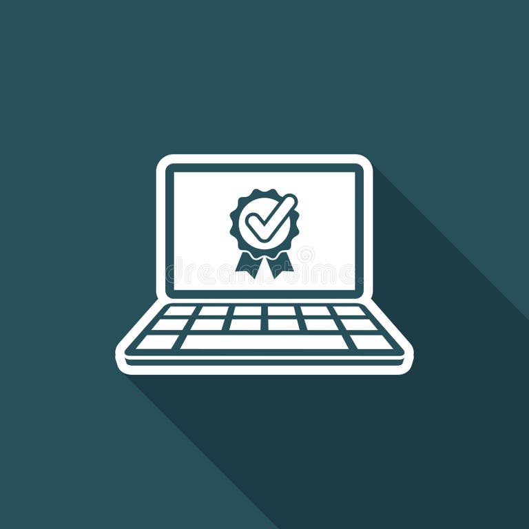 Best computer system icon stock vector. Illustration of approved ...