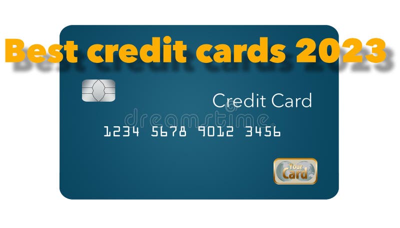 Best Credit Card 2023 is the Text Stock Illustration - Illustration of ...