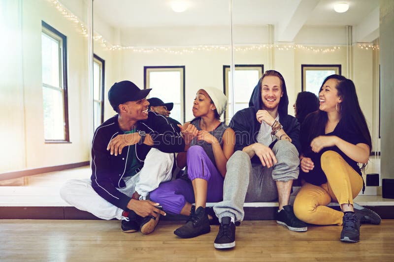 The Best Crew a Dancer Could Ask for. a Group of Young Friends Hanging ...