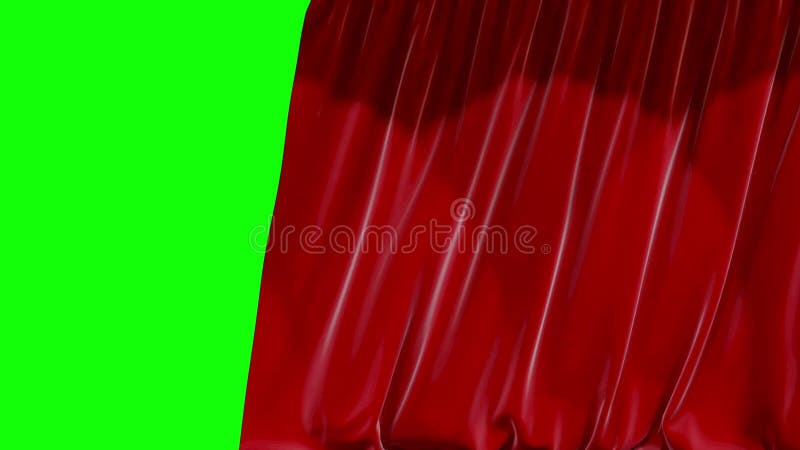 The Best Curtains on Green Screen Background - Red Curtains Opening 3d ...
