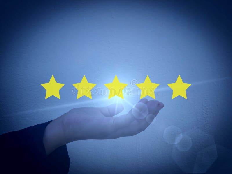 Best Customer Experience and Excellent Service Concept. Five Stars on ...
