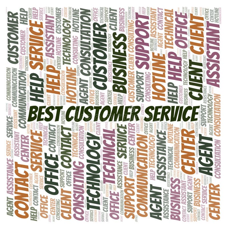 Best Customer Service Word Cloud. Stock Illustration - Illustration of ...