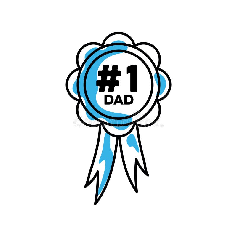 Best Dad Badge Icon. Vector Stock Illustration - Illustration of design ...