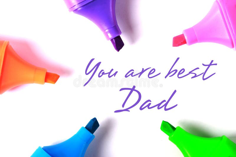 Best Dad stock photo. Image of heart, felt, paper, colorful - 55330012