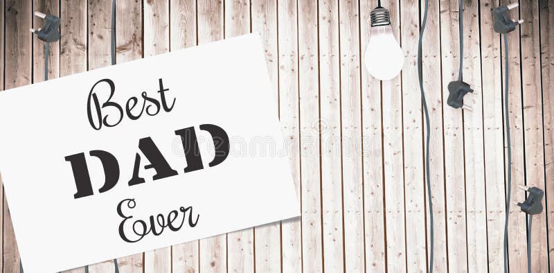 Best Dad Ever Message Written on Poster Stock Illustration ...