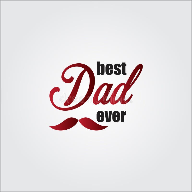 Best Dad Over Vector Template Design Illustration Stock Vector ...