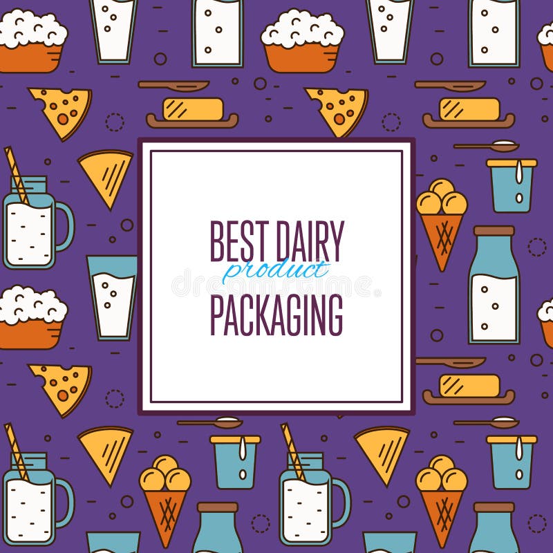 Best Dairy Product Seamless Pattern Stock Vector - Illustration of ...