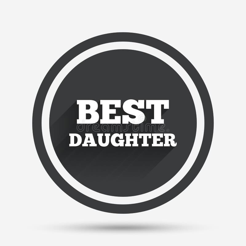 Best Daughter Ever Calligraphy Card Stock Vector - Illustration of ...