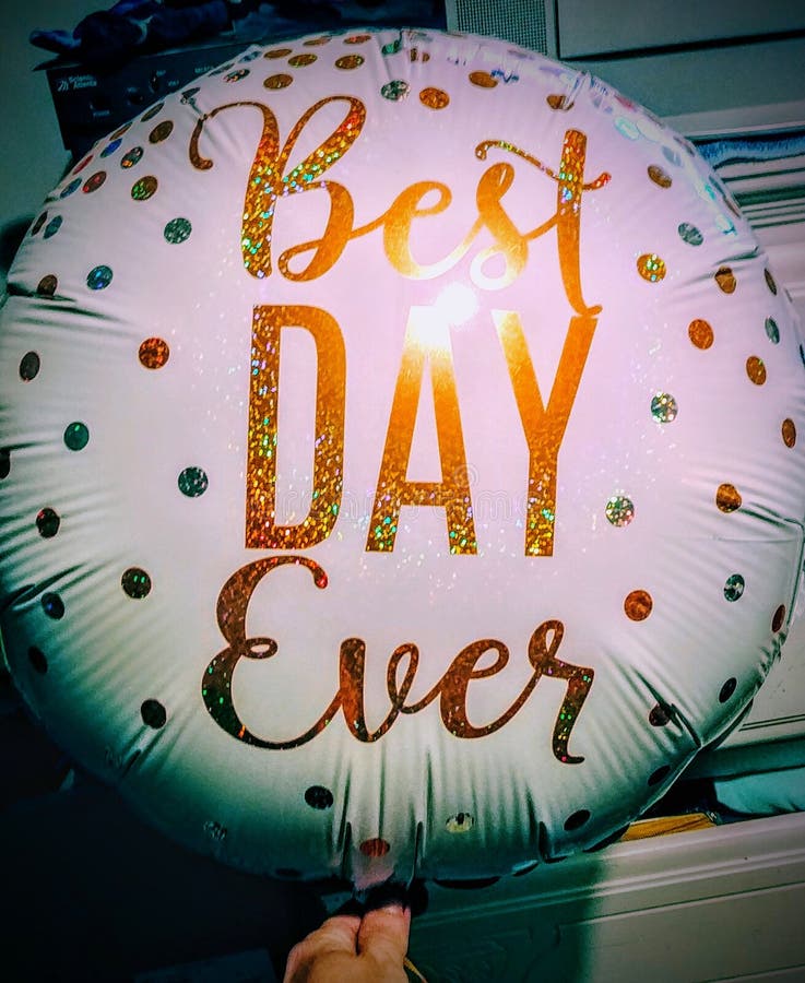 Best Day Ever in Gold & Glitter Stock Image - Image of gold, glitter ...