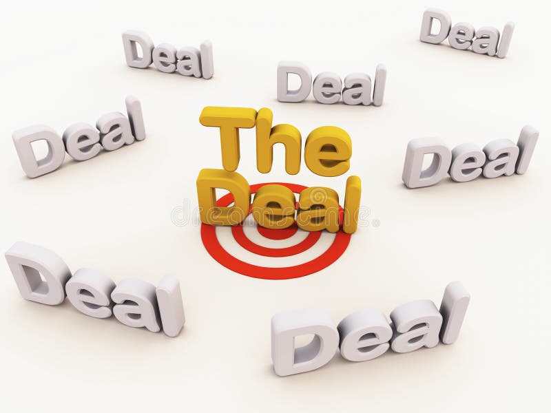 Best deal or bargain stock illustration. Illustration of target - 24478173