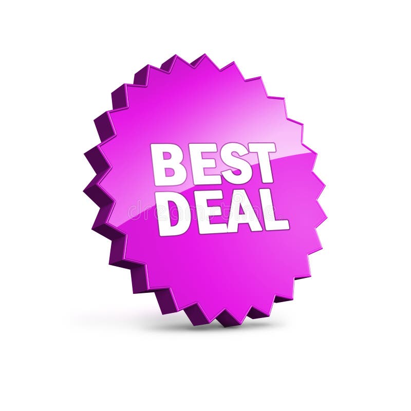 Best Deal Icon with Clipping Path Stock Illustration - Illustration of ...
