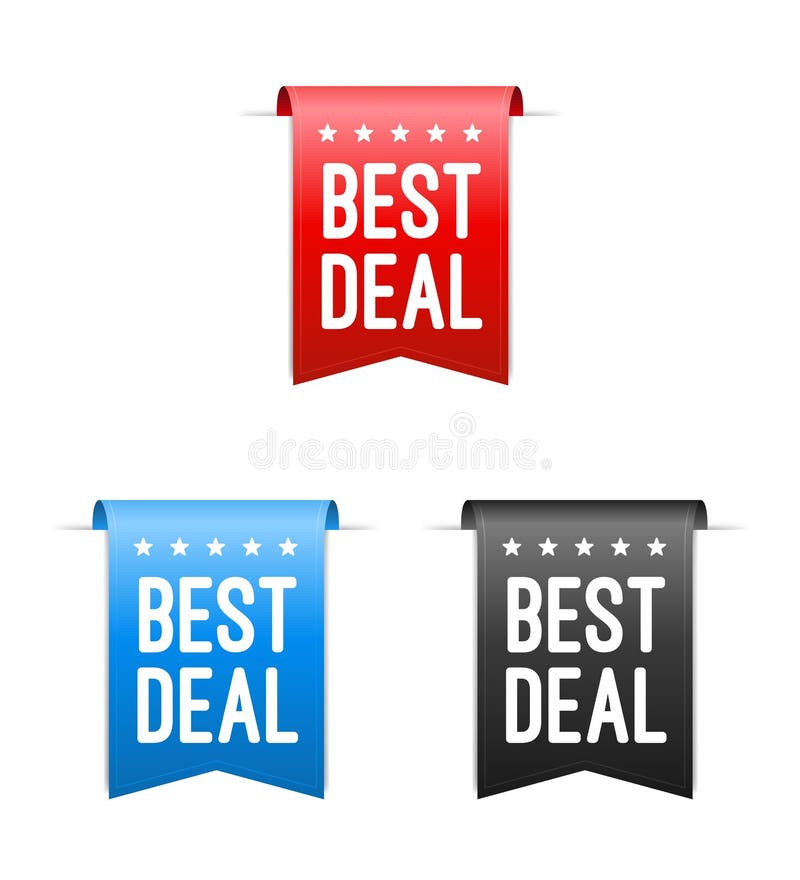 Best Deal Labels stock vector. Illustration of icon - 199091454