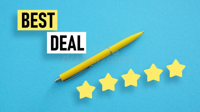 Best Deal is Shown Using the Text Stock Image - Image of gift, price ...