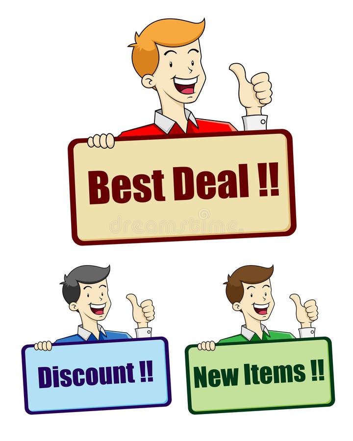 Best Deal sign stock vector. Illustration of salesman - 33208293