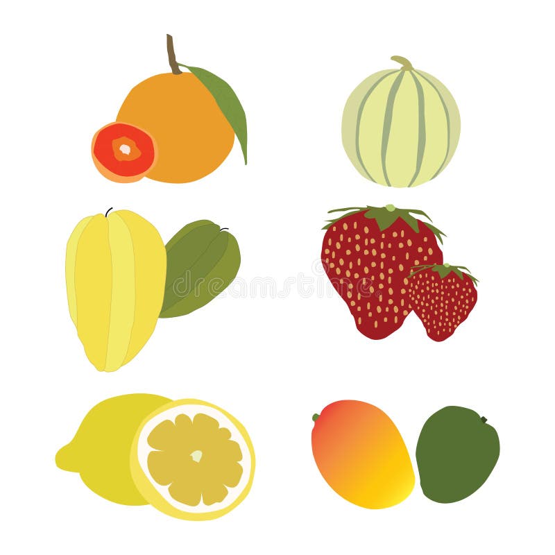 Best Delicious Fruit Vector Avatar Art Stock Vector - Illustration of ...