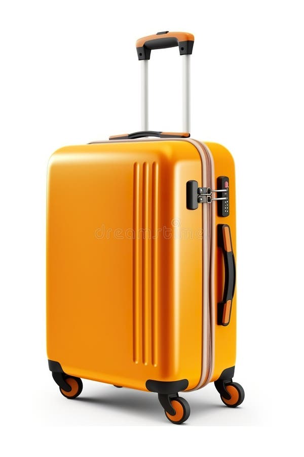 Best Design Suitcase with Wheels Isolated on White Background Stock ...