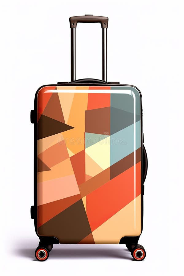 Best Design Suitcase with Wheels Isolated on White Background Stock ...