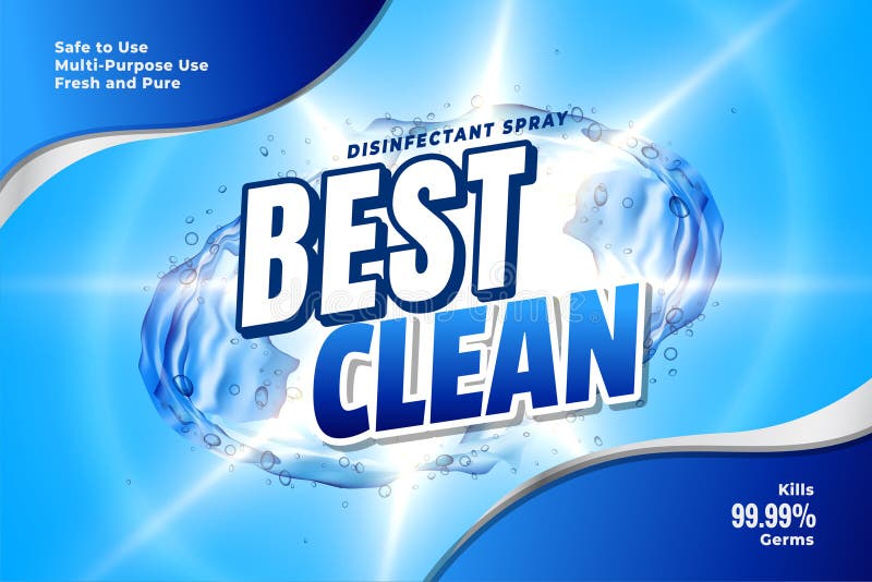 Best Detergent Cleaner Label for Product Promotion Stock Vector ...