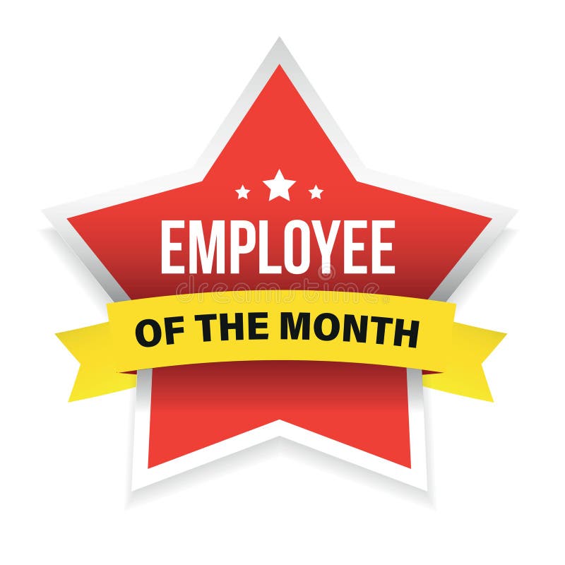 Best Employee of the Week Award Badge Stock Vector - Illustration of ...