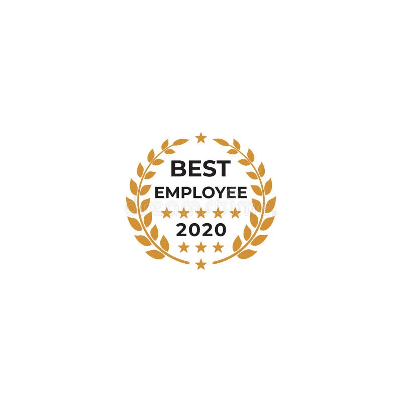 Best Employee 2020. Vector Logo Icon Template Stock Vector ...