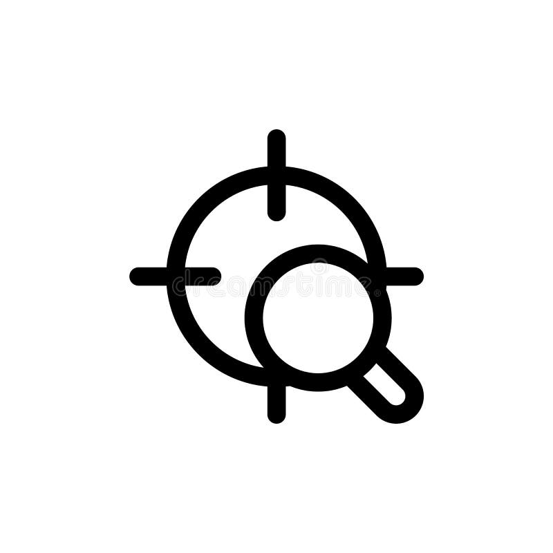 Best Find Target Outline Icon, Logo, Vector Stock Vector - Illustration ...