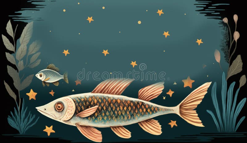 Fish Spa Advertisement Banner, Vector Illustration. Exotic Wellness ...