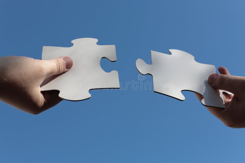 Puzzle pair stock image. Image of compatible, siblings - 10599411