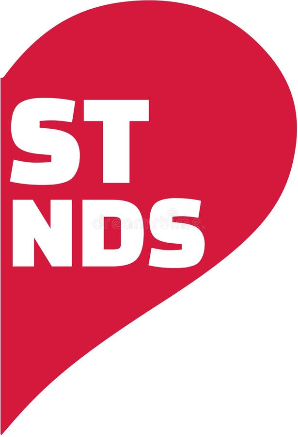 Best Friend Heart - Left Side Stock Illustration - Illustration of ...