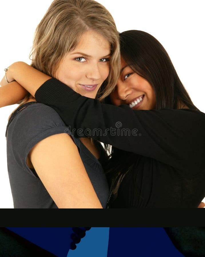 Best Friend Hugging stock photo. Image of friendship, chinese - 4019586