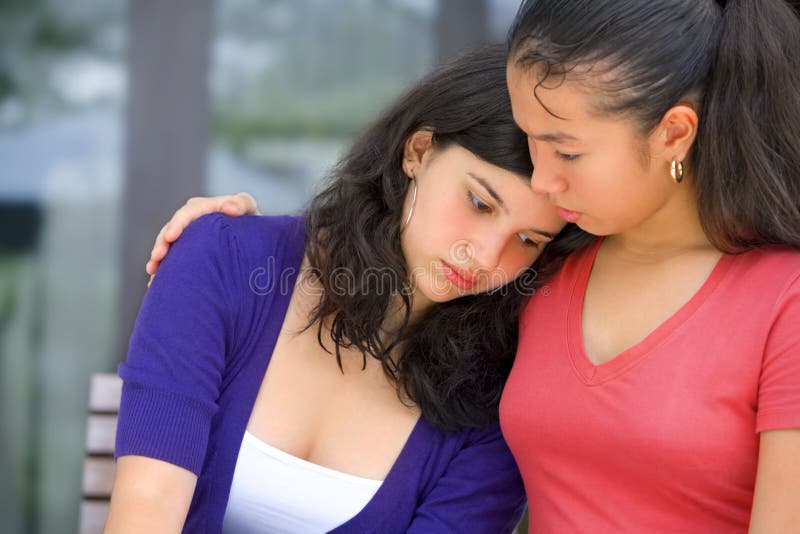 Best friend in sad stock image. Image of girl, depressed - 9457103