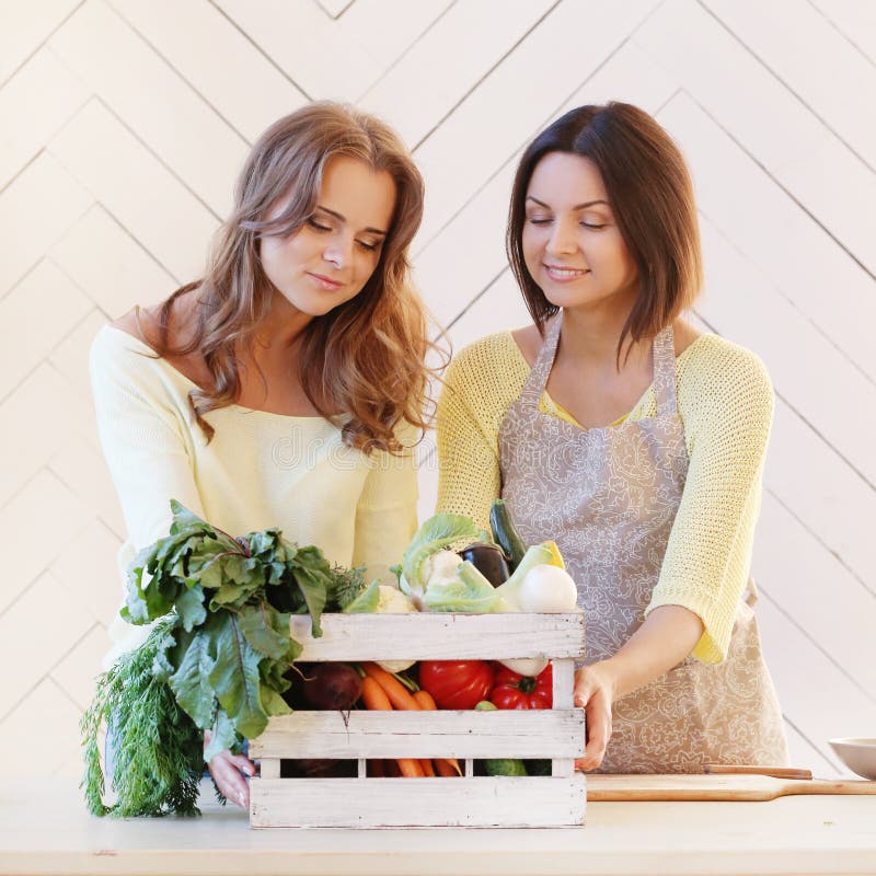 Best friends stock photo. Image of happy, lifestyle, cook - 58753870