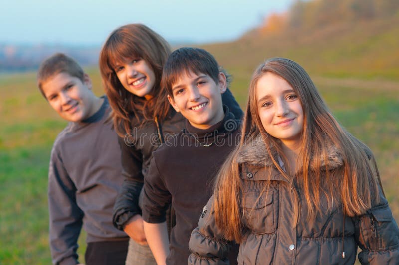 Best Friends Enjoying Each Others Company Stock Photo - Image of happy ...