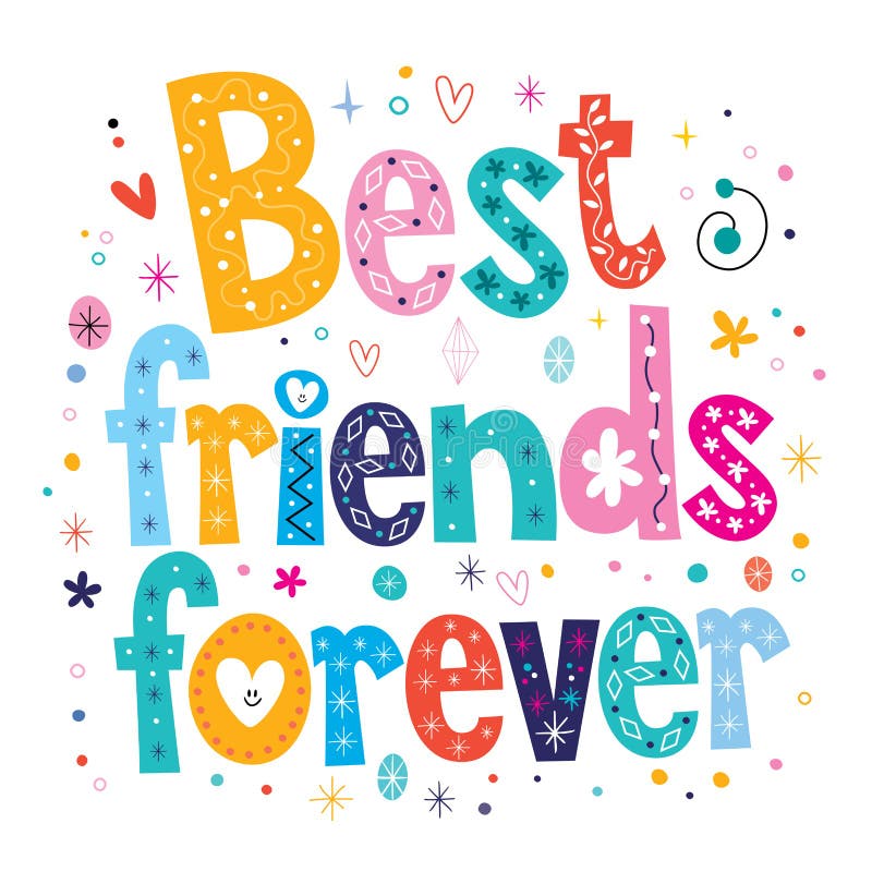Best Friends Forever Stock Vector Illustration Of Style 53483744
