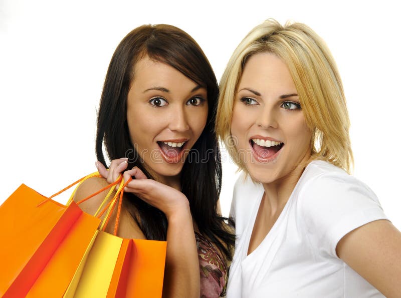 Best friends go shopping stock image. Image of retail - 15481243