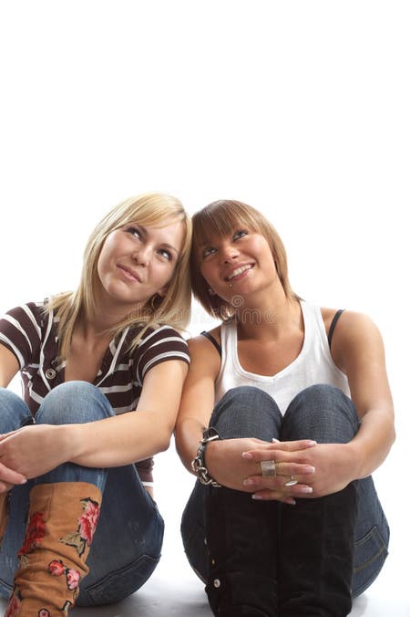 Best friends having fun stock image. Image of close, boots - 1548165