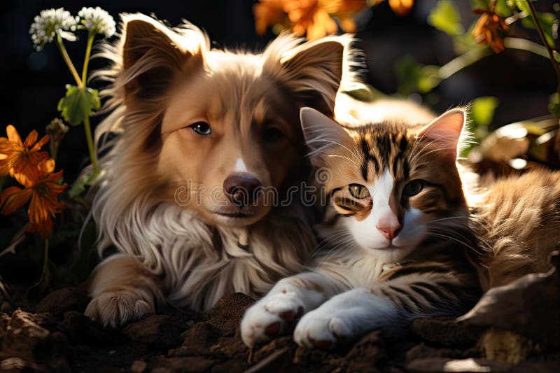 Best friends pets stock illustration. Illustration of looking - 288427730