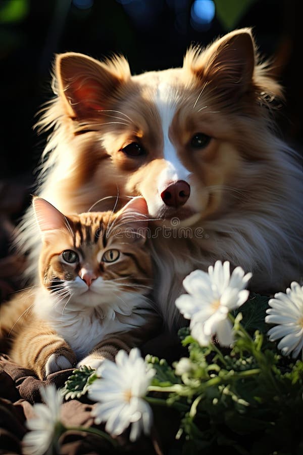 Best friends pets stock photo. Image of closeup, bouquet - 290372968