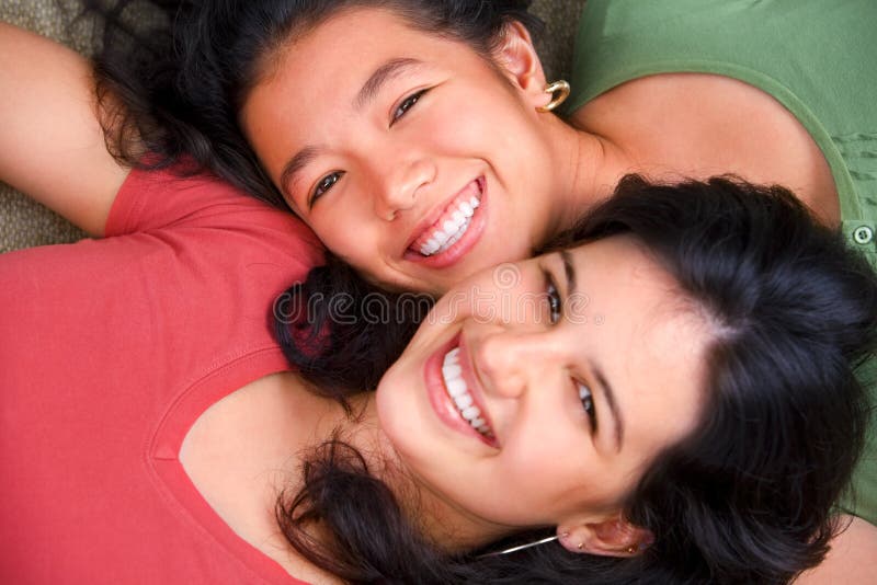 Best Friends Sharing the Time Stock Photo - Image of smiling, young ...