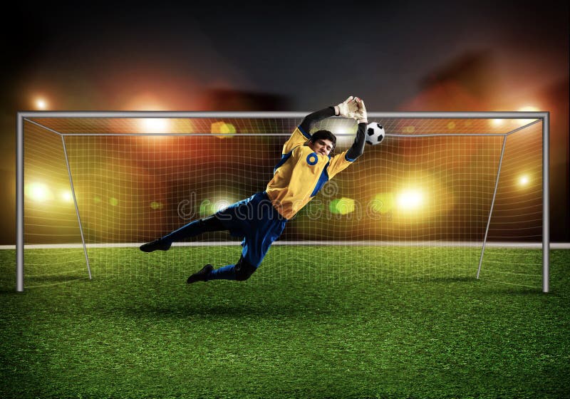 Best goalkeeper stock photo. Image of caucasian, catch - 60992858