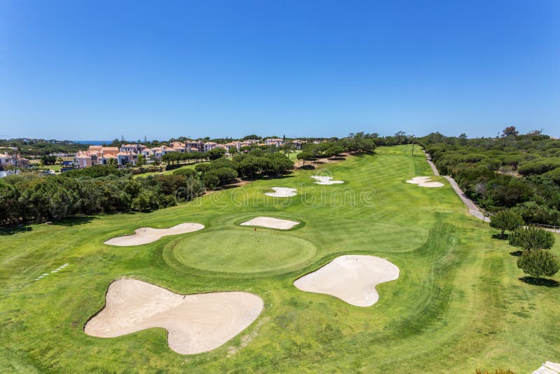 The Best Golf Courses in the Park for Tourists. Portugal Stock Image ...