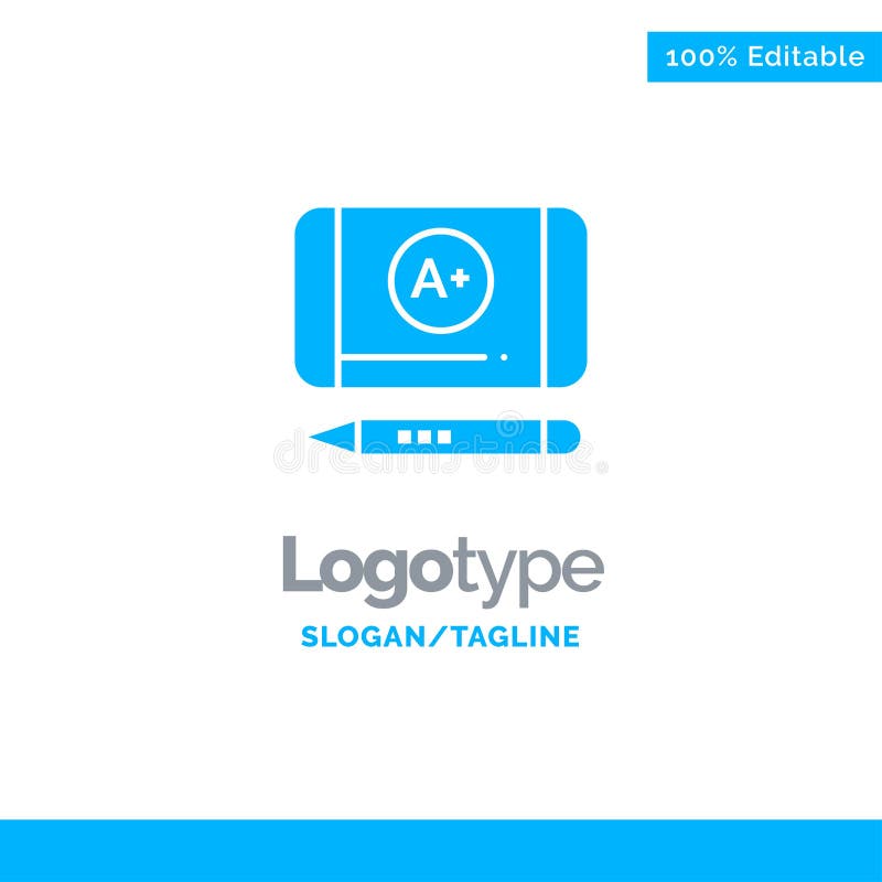 Best Grade, Achieve, Education Blue Business Logo Template Stock Vector ...