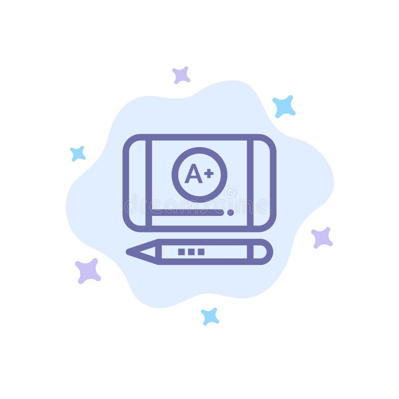 Best Grade, Achieve, Education Blue Icon on Abstract Cloud Background ...
