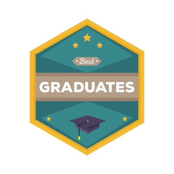 Best Graduates Label. Vector Illustration Decorative Design Stock ...